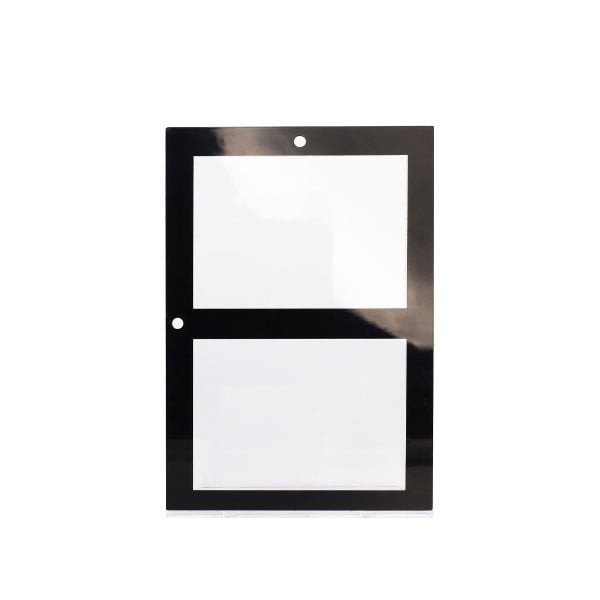 Magnetic 2-Card Holder - 35 PT. - Black Border